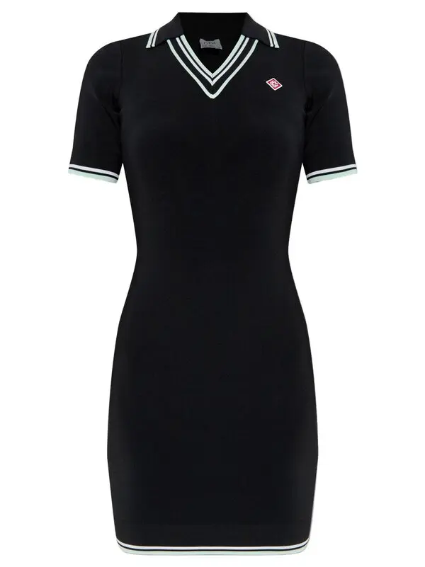 Casablanca Polo Dress - Black