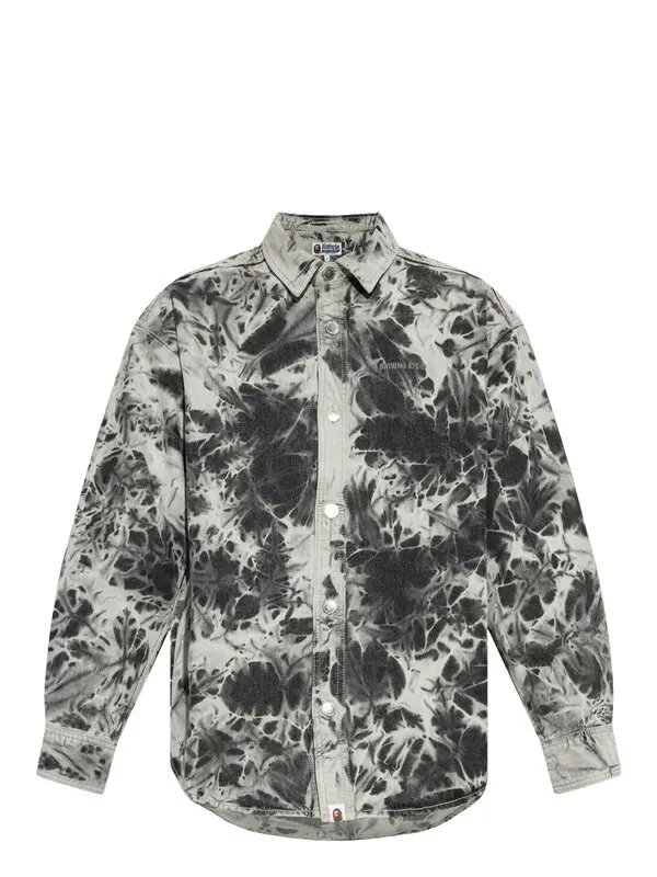 A BATHING APE Denim Shirt - Grey