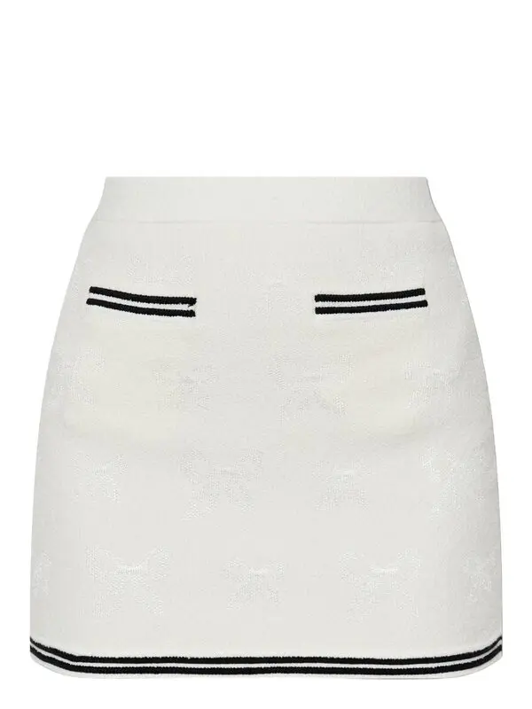 SELF-PORTRAIT Skirt With Pockets - White
