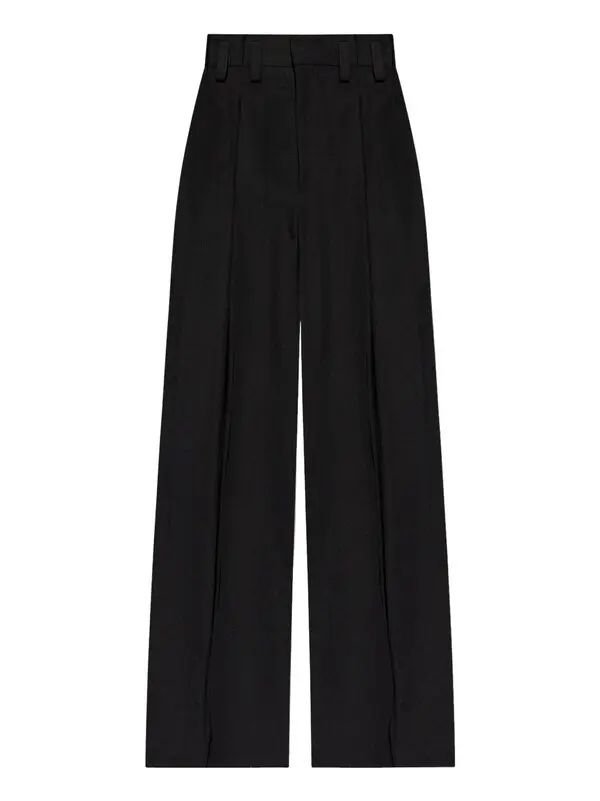 JIL SANDER Pleat Front Trousers - Black
