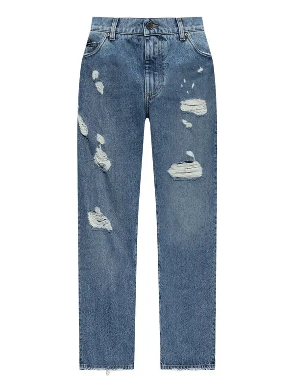 Dolce & Gabbana Vintage Effect Jeans - Blue