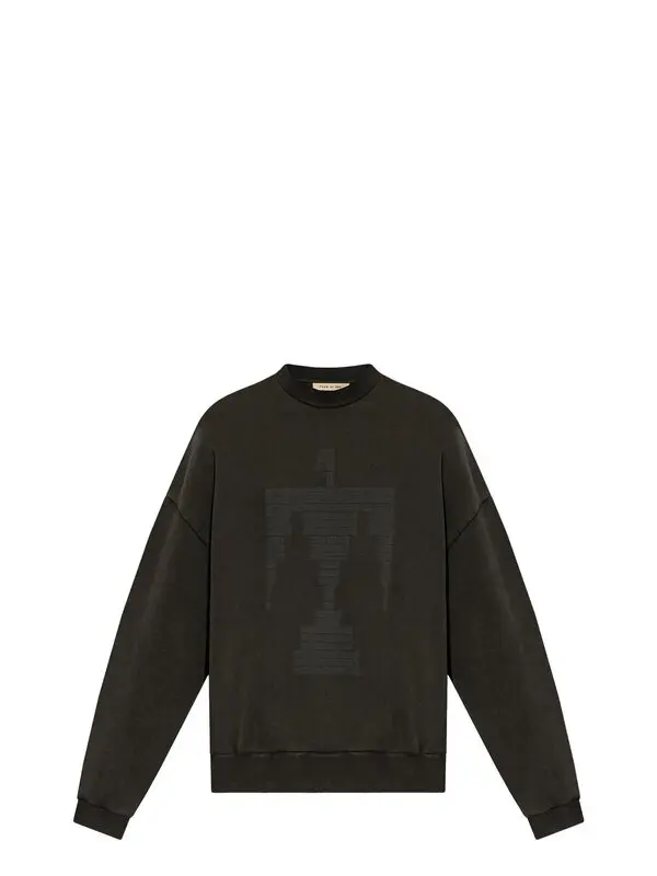 Fear Of God Printed Cotton Sweatshirt - Grey