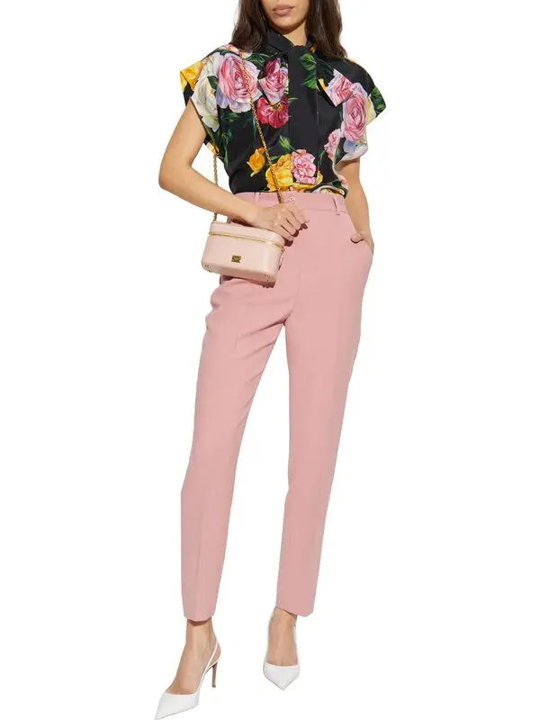 Dolce & Gabbana Wool Trousers - Pink