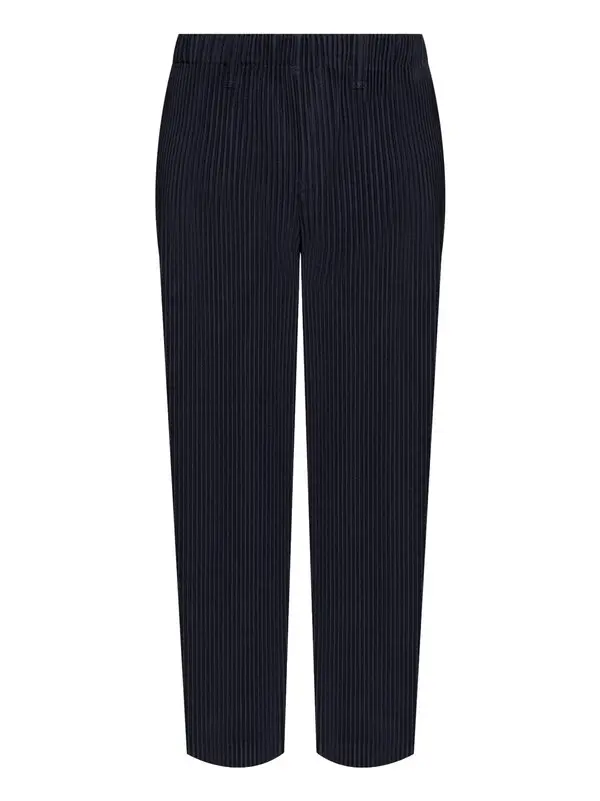 Issey Miyake Pleated Trousers - Navy Blue