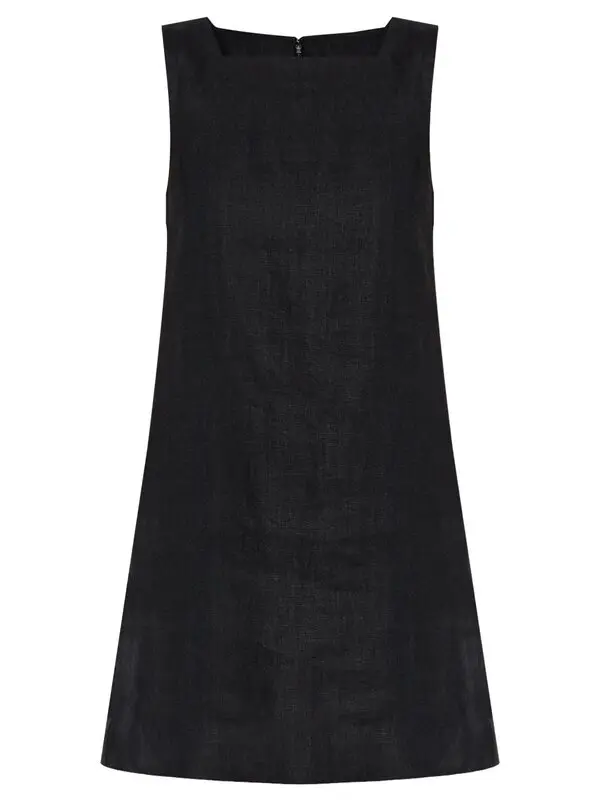 Posse Linen Sleeveless Dress - Black