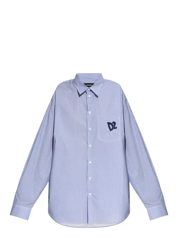 Dsquared2 Summer Lovers Striped Shirt - Blue