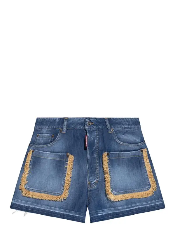 Dsquared2 Summer Lovers Capsule Denim Shorts - Blue