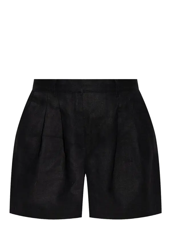 Posse Linen Shorts - Black