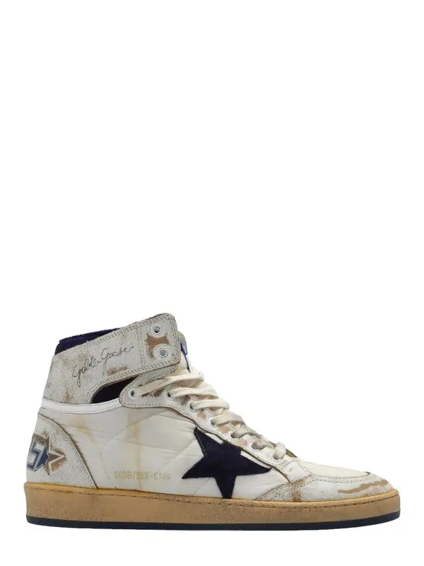 Golden Goose Sky Star High-top Sneakers - Cream
