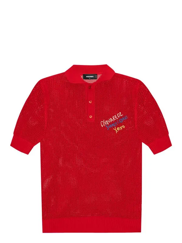 Dsquared2 Polo Capsule `summer Lovers - Red