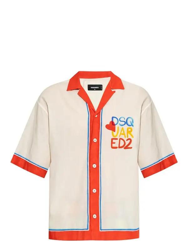 Dsquared2 Shirt Capsule `summer Lovers - Cream
