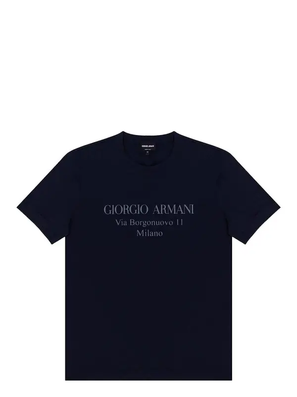 Giorgio Armani Logo T-shirt - Black