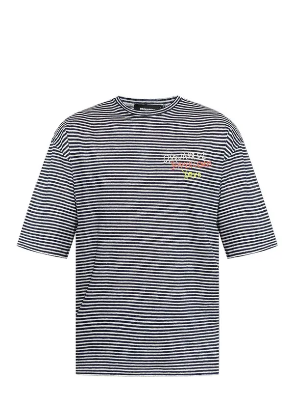 Dsquared2 T-shirt Capsule `summer Lovers - Navy Blue