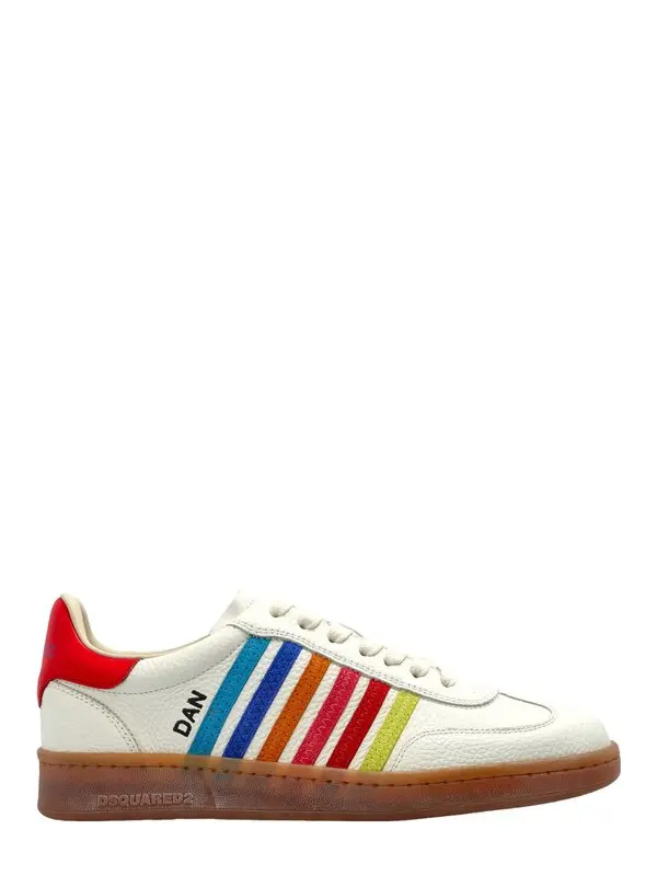 Dsquared2 Summer Lovers Leather Sneakers - White