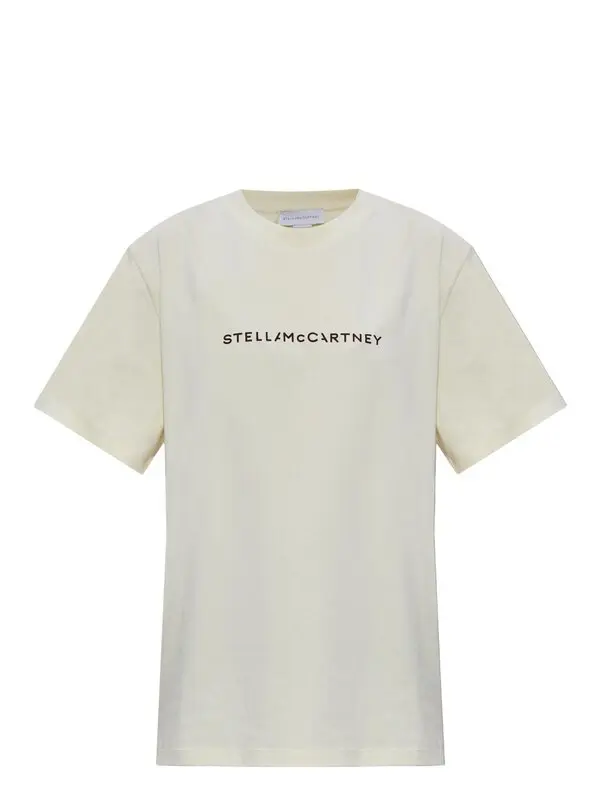 Stella McCartney Logo T-shirt - Cream
