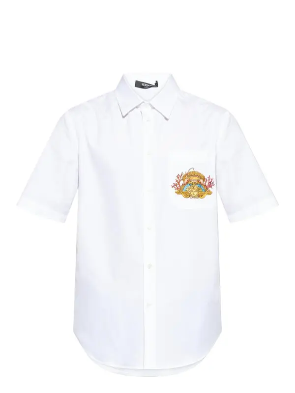 Versace Shirt With A Pocket - White