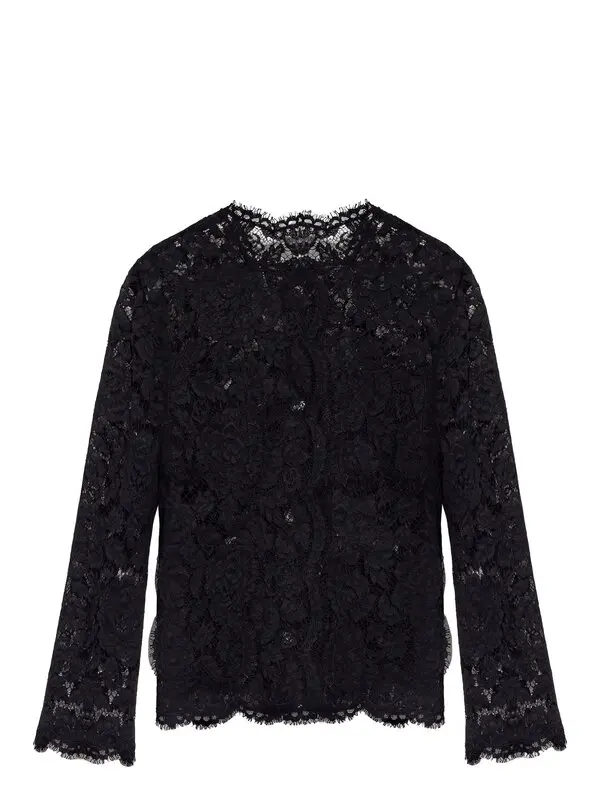 Dolce & Gabbana Lace Blazer - Black