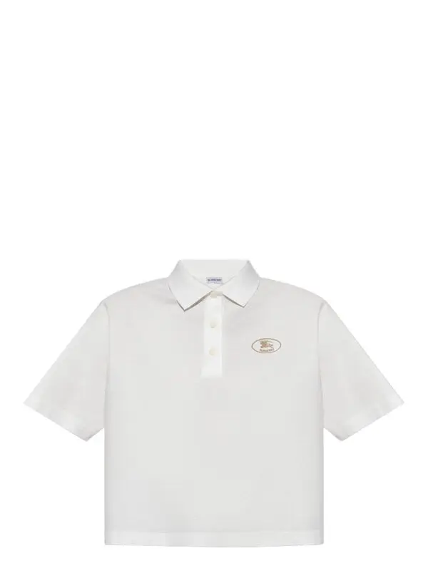 Burberry Logo Polo - White