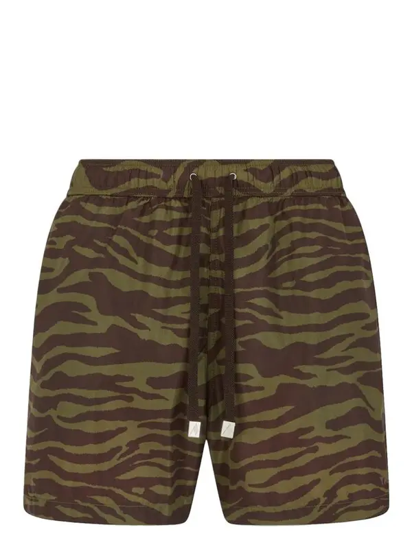 Attico Estate Meravigliosa Camouflage Shorts - Brown