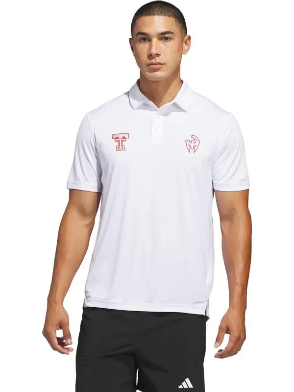 Adidas Texas Tech Red Raiders X Patrick Mahomes Coaches Ultimate365 Polo - White