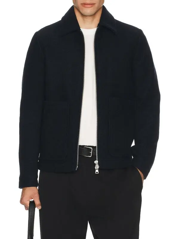 Nn07 Gael Jacket - Navy Blue
