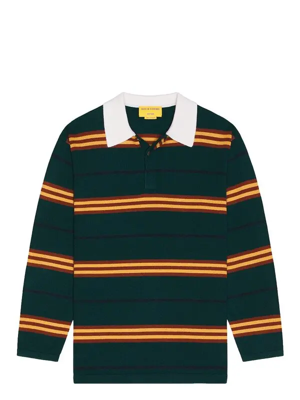 Guest In Residence Striped Rugby Top - Holly Combo