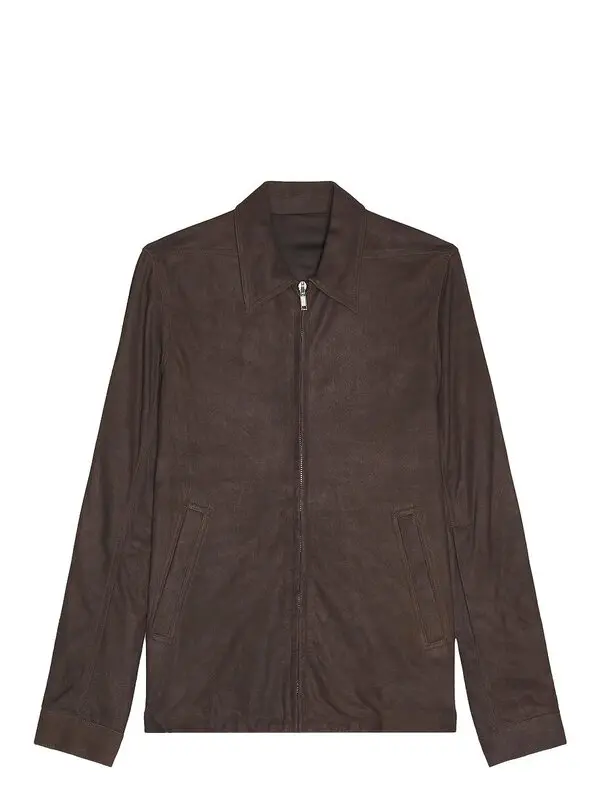Rick Owens Brad Leather Jacket - Darkdust