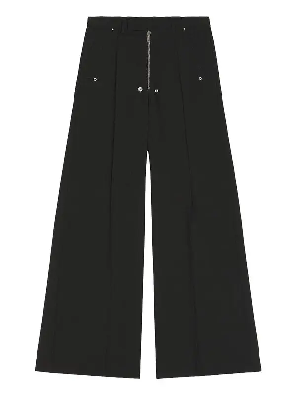 Rick Owens Tailored Wide Belas - Black