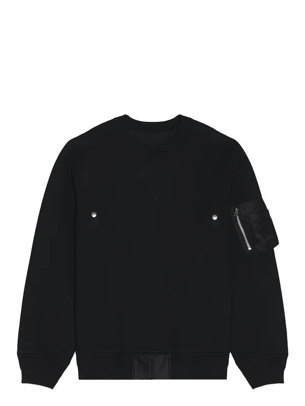 Sacai Sponge Knit Pullover - Black