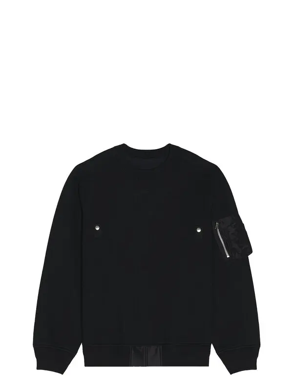 Sacai Sponge Knit Pullover - Black