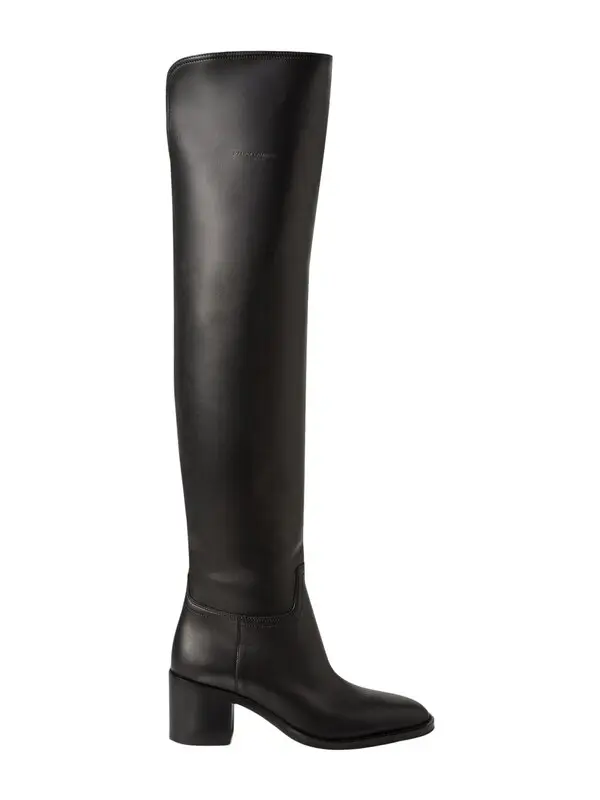 Ralph Lauren Leather Barnet Boots - Black