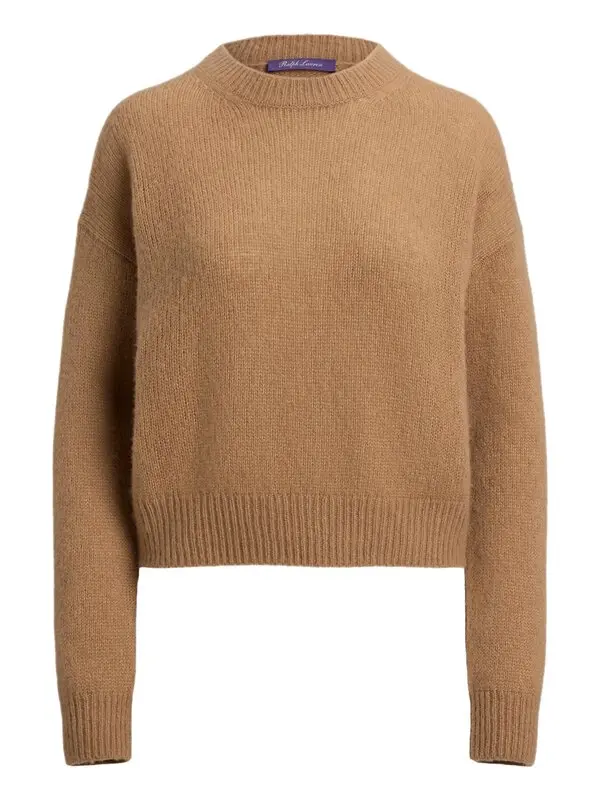 Ralph Lauren Cashmere-silk Crew-neck Sweater - Beige