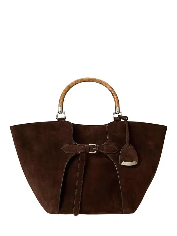 Ralph Lauren Suede Tote Bag - Brown
