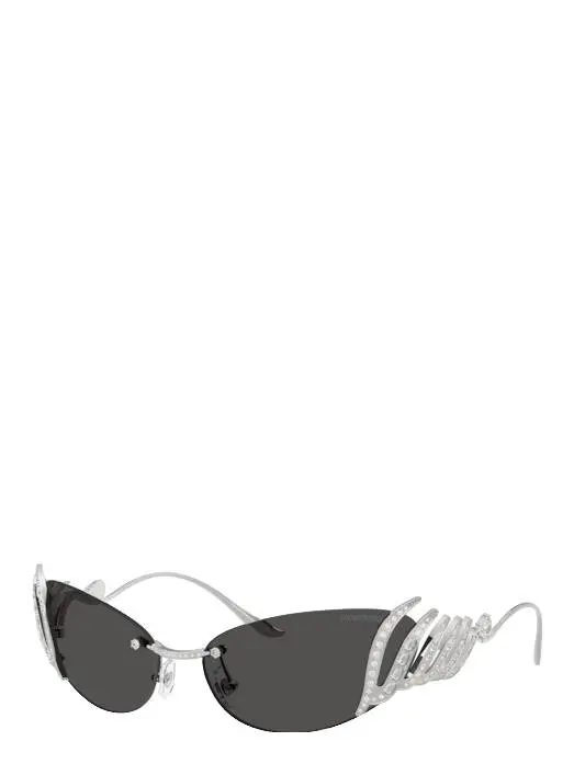 SWAROVSKI Sk7041 Sunglasses - Silver