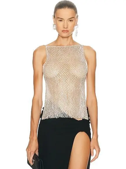 MAY MASHIAH Alice Top - Silver
