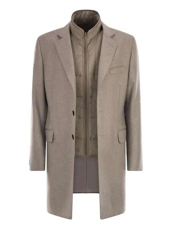 FAY Wool-cashmere Double Coat - Beige