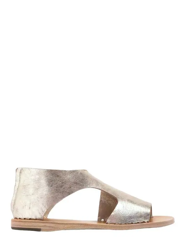 Officine Creative Metallic Leather Sandals - Silver