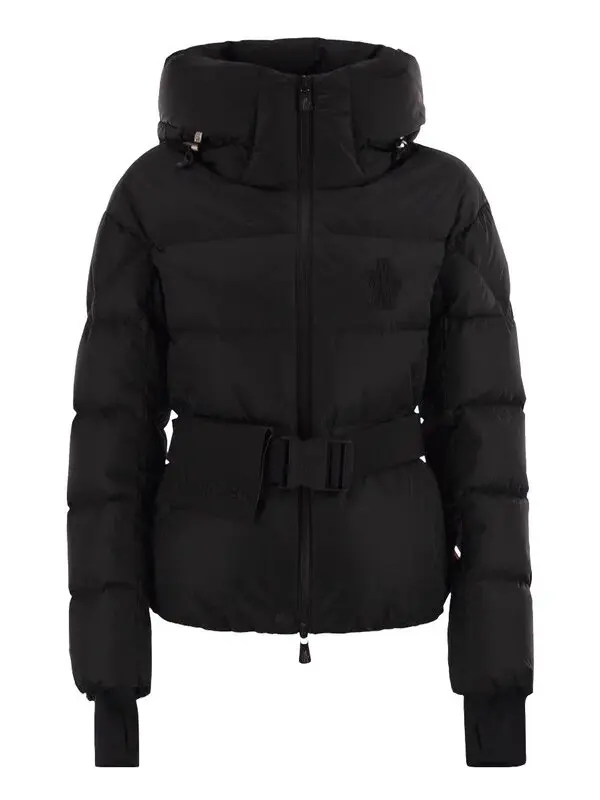 Moncler Bouquetin Ski Jacket With Hood - Black