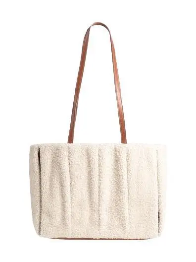 THEMOIRE Bouclé Tote With Double Handle - Beige