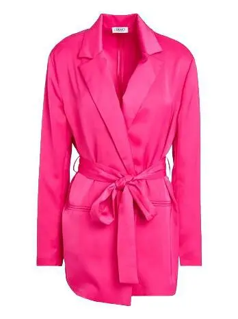 LIU •JO Belted Single-breasted Blazer - Pink
