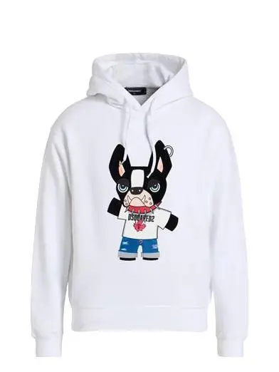 Dsquared2 Cotton Fleece Sweatshirt - White