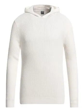 Fedeli Knitted Cotton Hooded Sweater - White