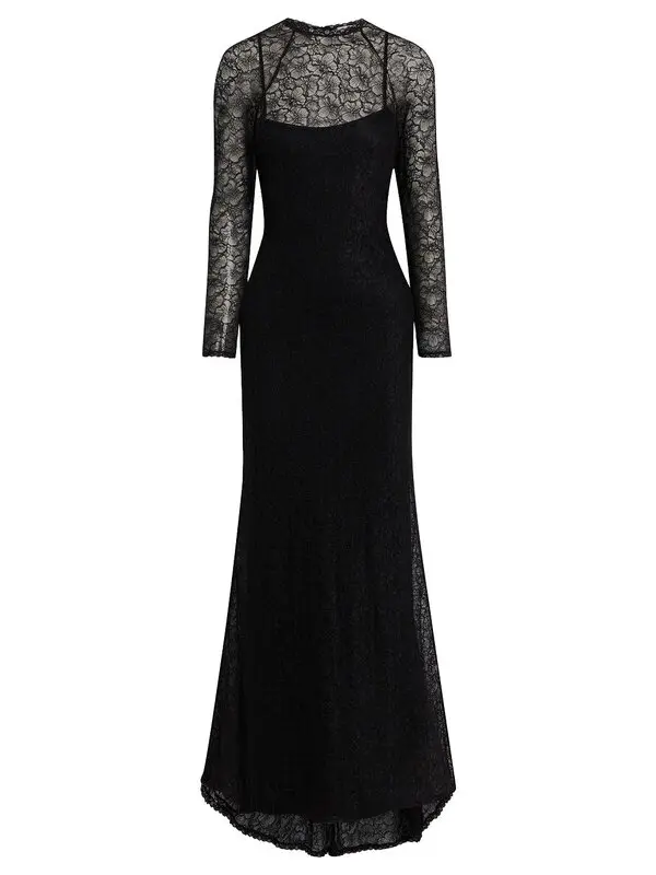 Simkhai Stacy Stretch-lace Gown - Black