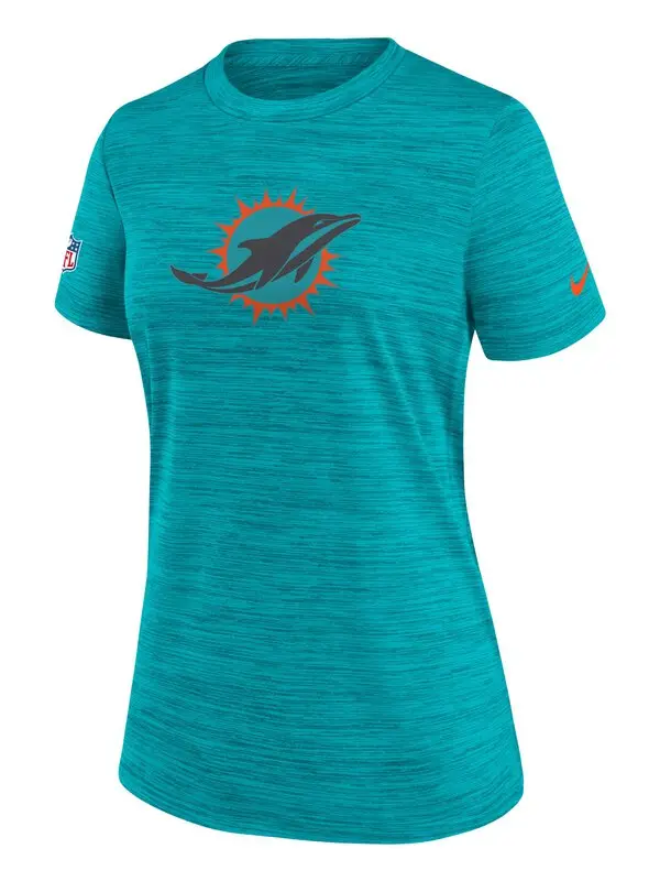 Nike Miami Dolphins Rivalries Collection Sideline Velocity Dri-fit Nfl T-shirt - Blue
