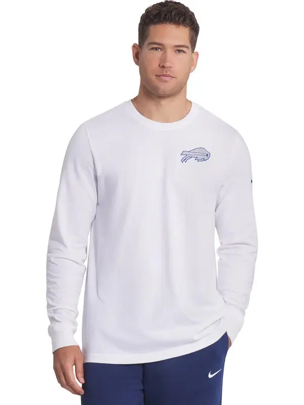 Nike Buffalo Bills Rivalries Collection Essential Nfl Long-sleeve T-shirt - White