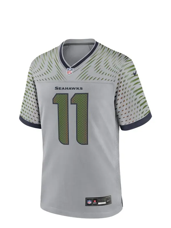 Nike Jaxon Smith-njigba Seattle Seahawks Rivalries Collection Nfl Game Jersey - Grey