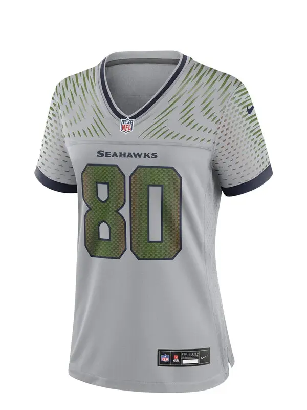 Nike Steve Largent Seattle Seahawks Rivalries Collection Nfl Game Jersey - Grey