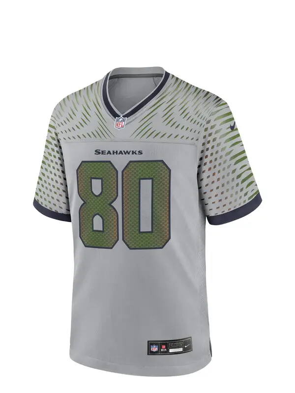 Nike Steve Largent Seattle Seahawks Rivalries Collection Nfl Game Jersey - Grey
