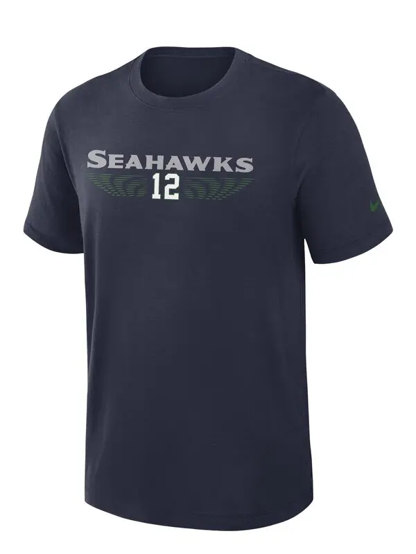 Nike Seattle Seahawks Rivalries Collection Slub Dri-fit Nfl T-shirt - Blue
