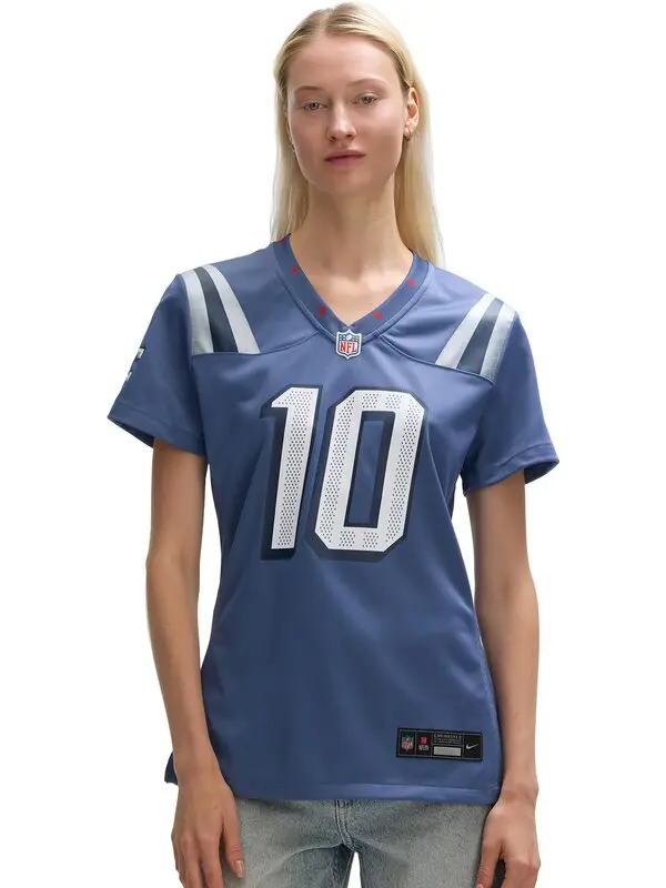 Nike Drake Maye New England Patriots Rivalries Collection Nfl Game Jersey - Blue